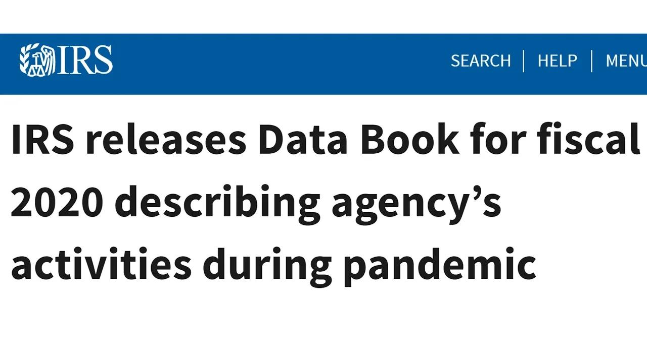 IRS releases Data Book for fiscal 2020 describing agency’s activities ...