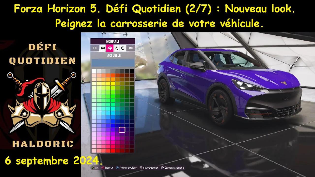 Forza Horizon 5 (FH5) Défi Quotidien (2/7) Nouveau look. Peignez la ...