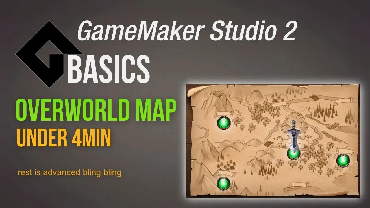 How to make a world map [Game Maker Studio 2 | Basics]