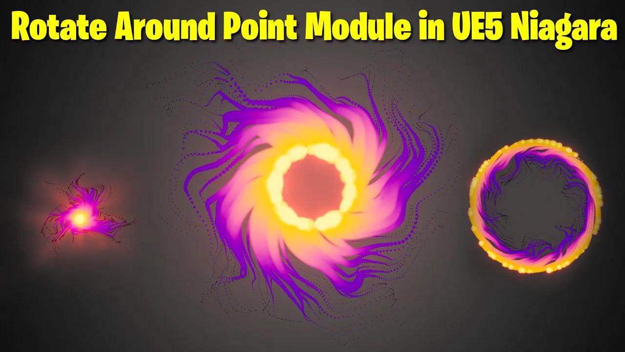 Rotate Around Point Module in UE5 Niagara Tutorial | Download Files
