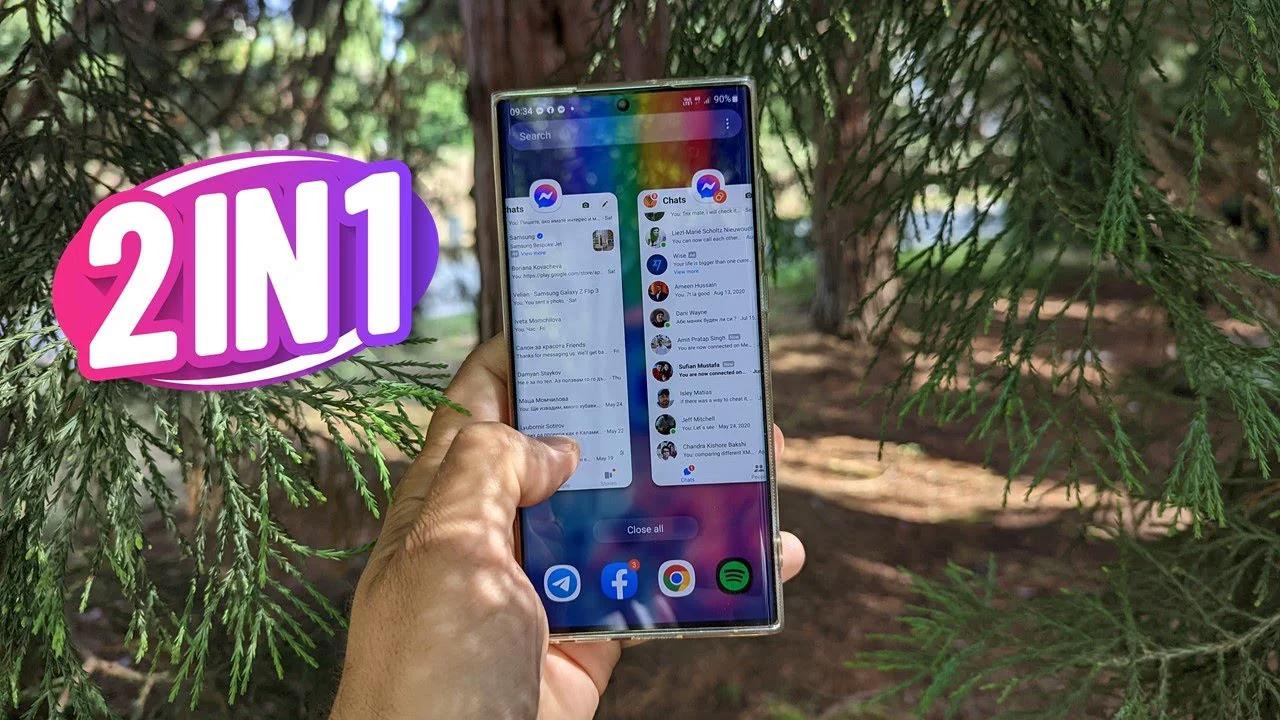 Samsung Dual Messenger - Use 1 Social App with 2 accounts (2022)!