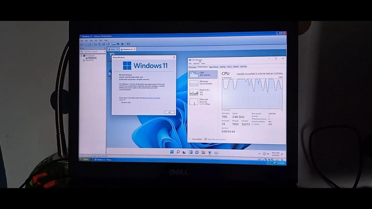 Installing Windows 11 inside of Windows XP