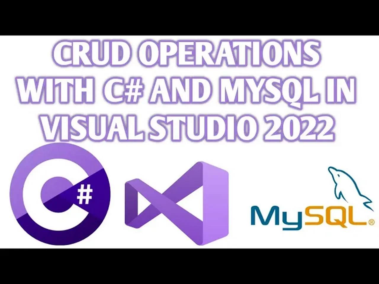 Mysql Database Winforms Crud Demo Vs 2022 C Create Read Update