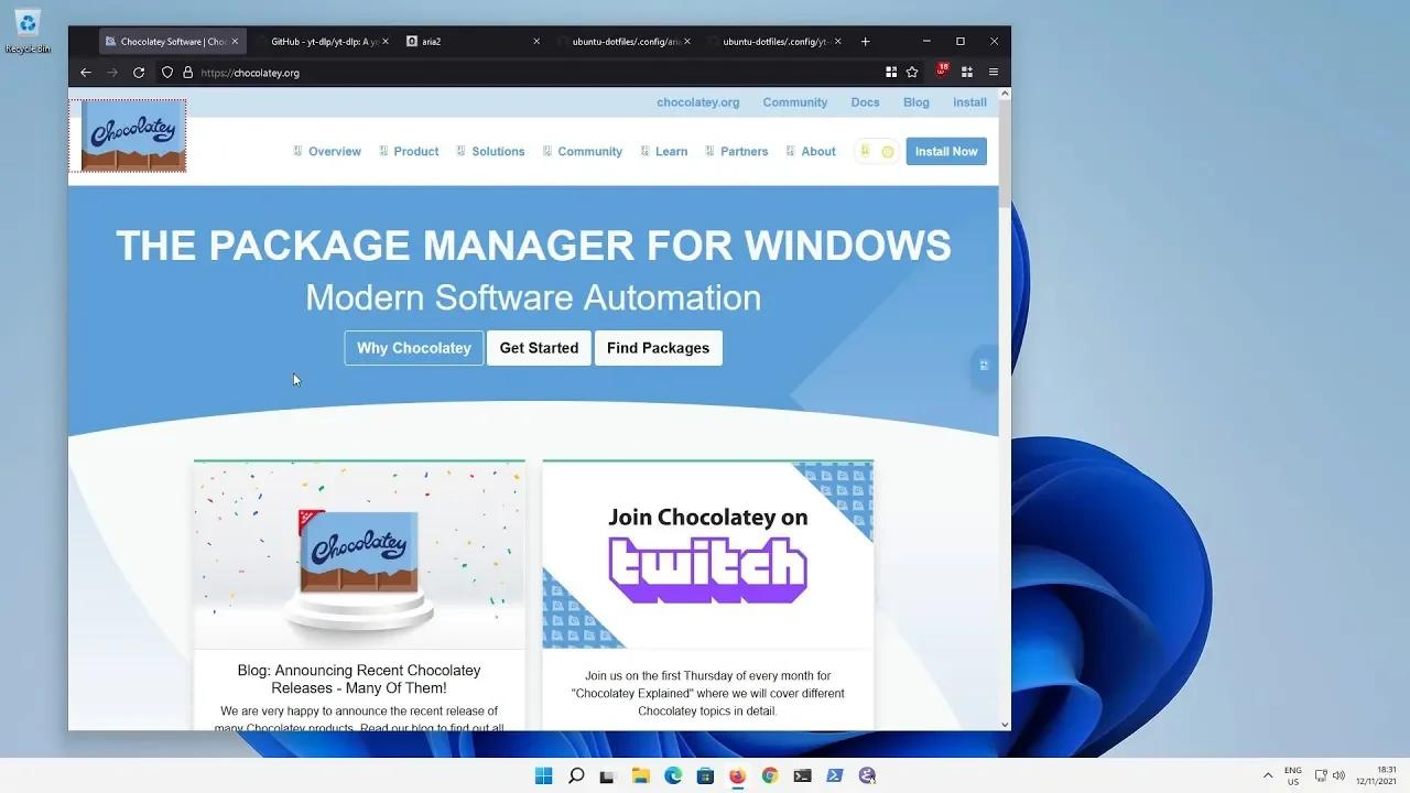 Windows install yt-dlp and aria2 with chocolatey