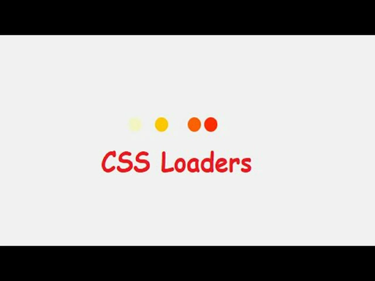 Css Loading Animation Css Html простой анимированный Loader на чистом Css 
