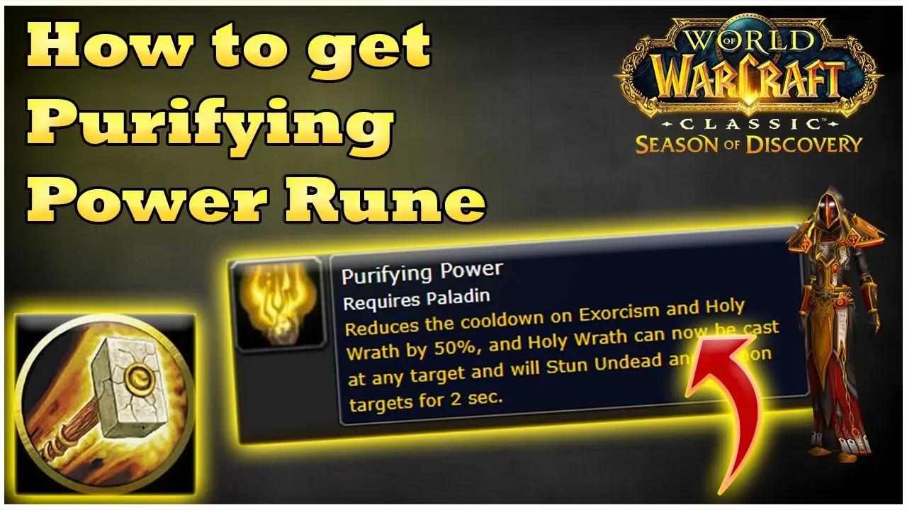How to get Purifying Power for Paladin in [WoW SoD Phase 3]