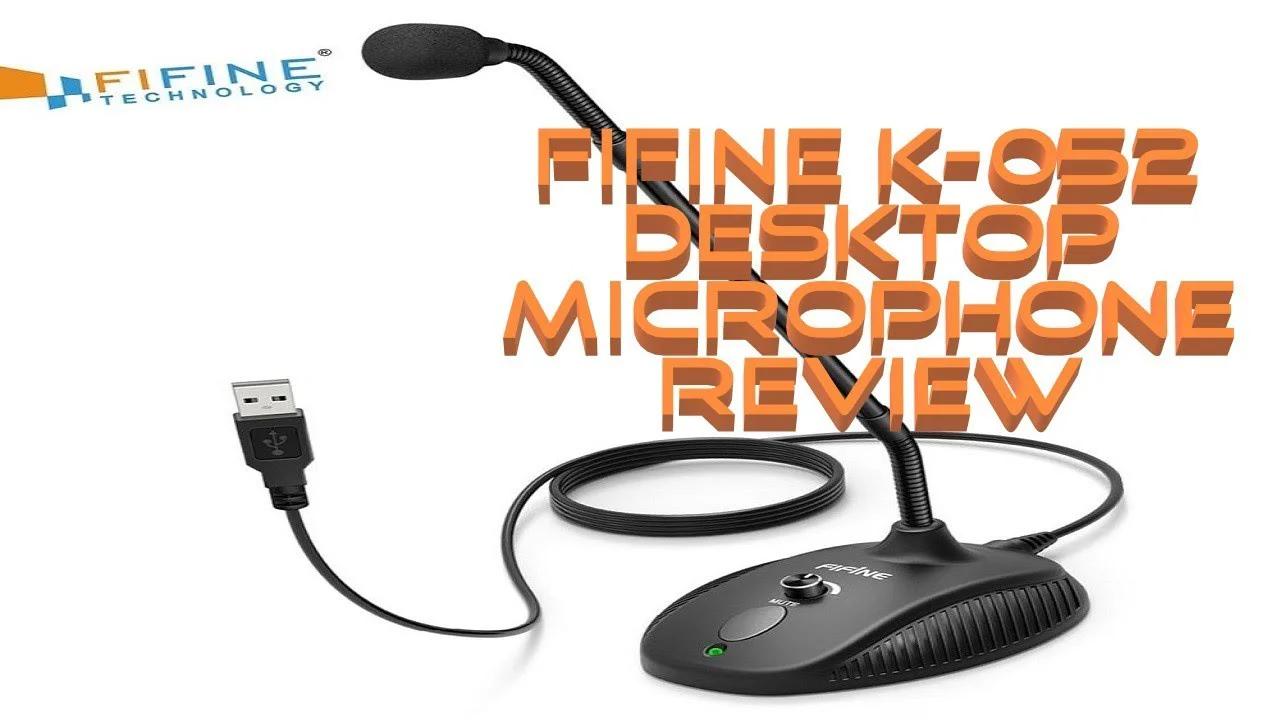 FIFINE Plug and Play Computer Desktop Microphone K-052 Review