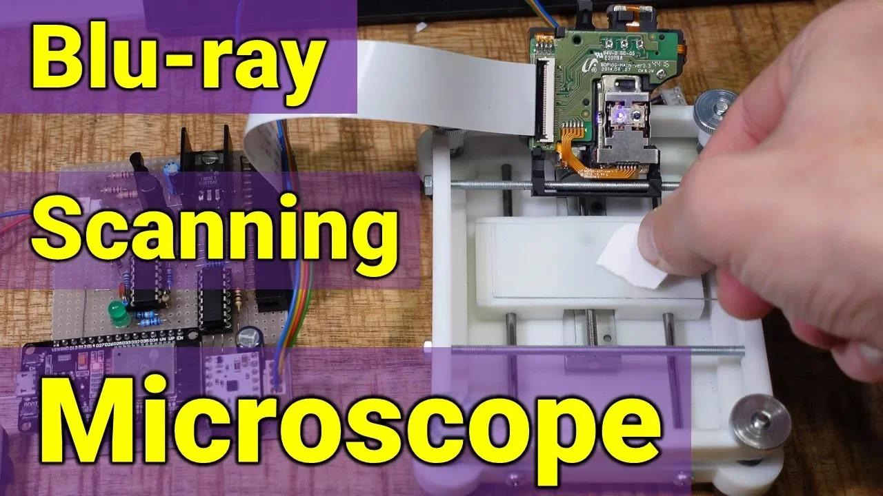 DIY Blu-Ray Laser Scanning Microscope #3: Improvements And Tests