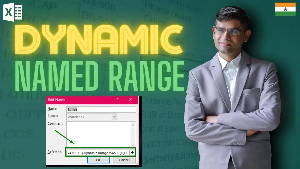 Dynamic Named Ranges in Excel | OFFSET Function | Excel Tips Dynamic Named Ranges in Excel | OFFSET Function | Excel Tips