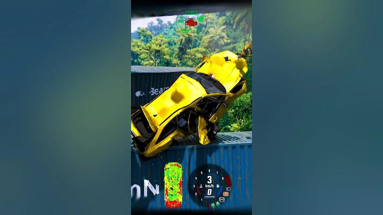 AUDI RS6 Frontal Crash Destruction Unleashed in BeamNG