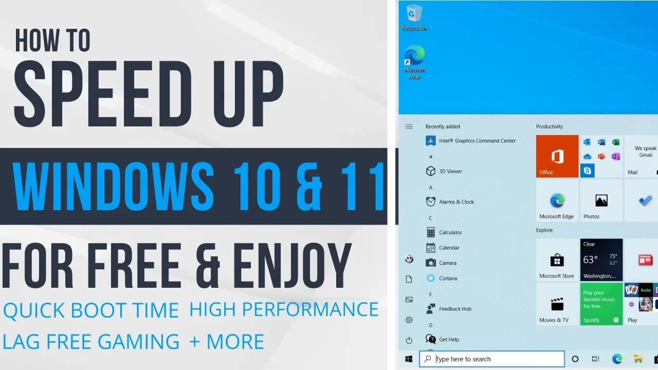 How to Speed Up Your Windows 10 & 11 PC Performance for FREE in 2022