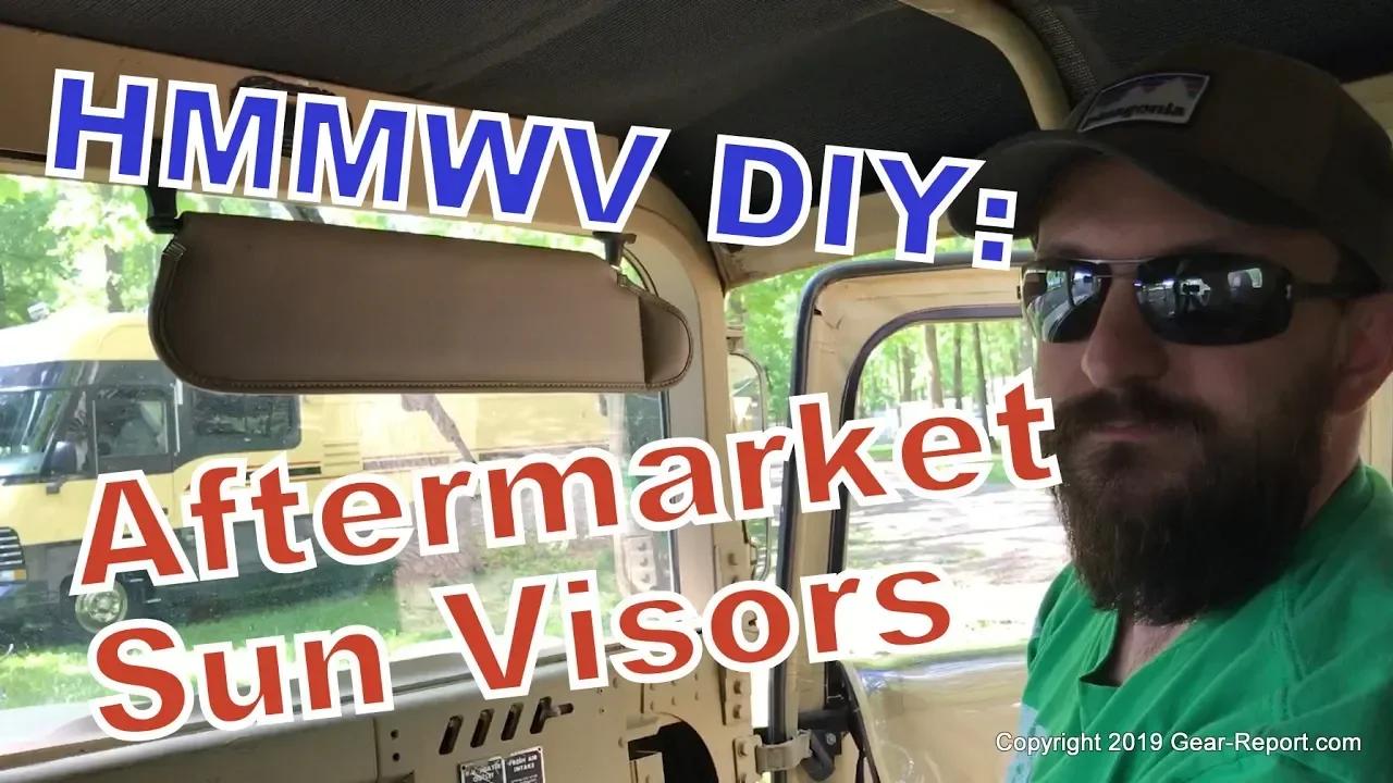 How To Install Aftermarket Sun Visors in a Military HMMWV