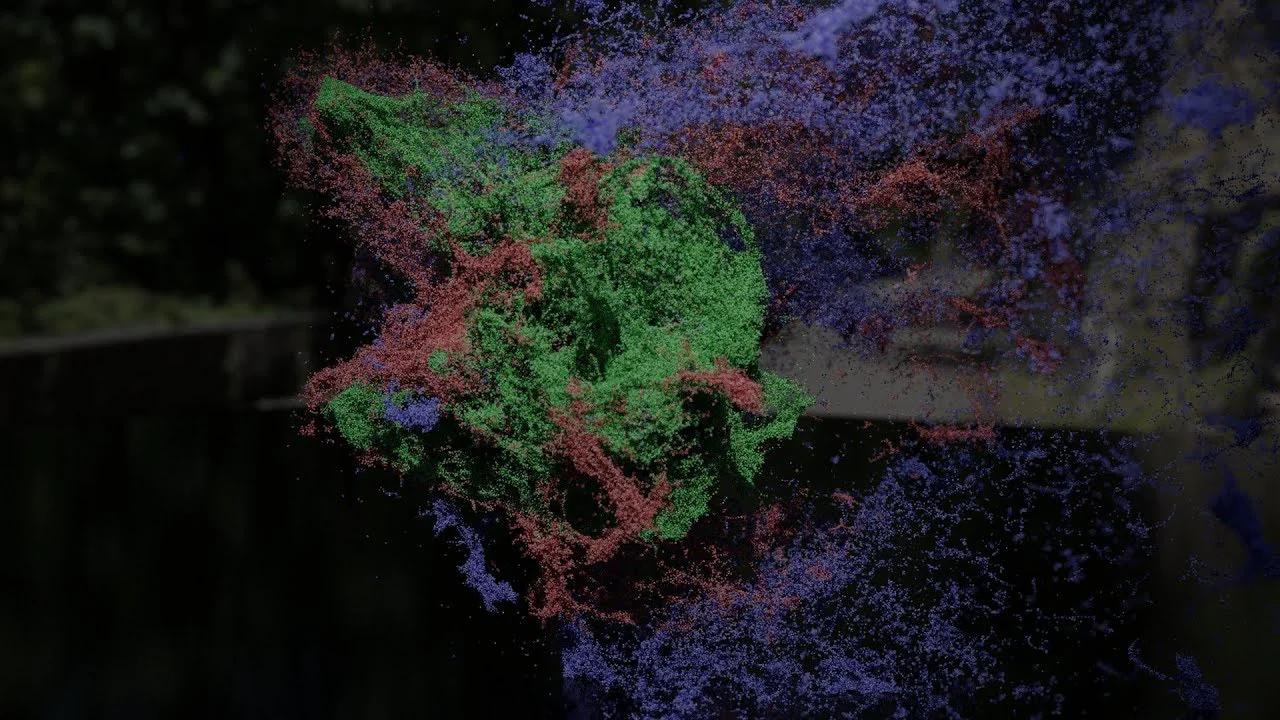 1.6 Million Molecular Script Particles - Blender3D