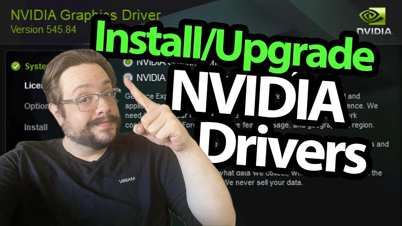 How to install/upgrade NVIDIA GPU Drivers (October 2023)