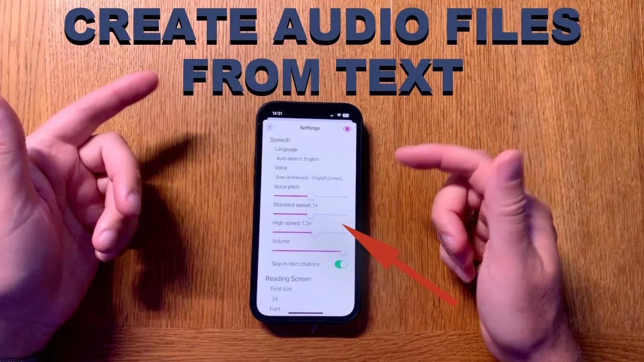 How to convert text into voice audio files on your iPhone using Speech Central App