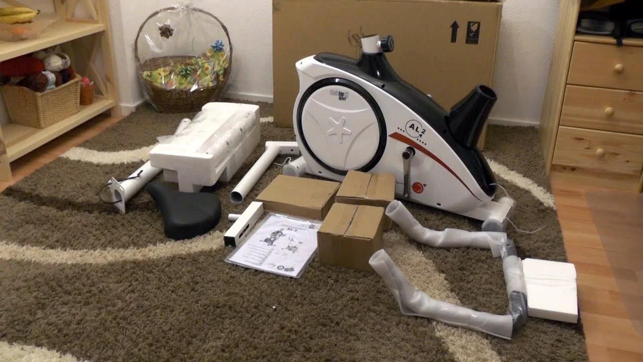 Exercise bike (home trainer) unboxing and constructing - Christopeit AL ...
