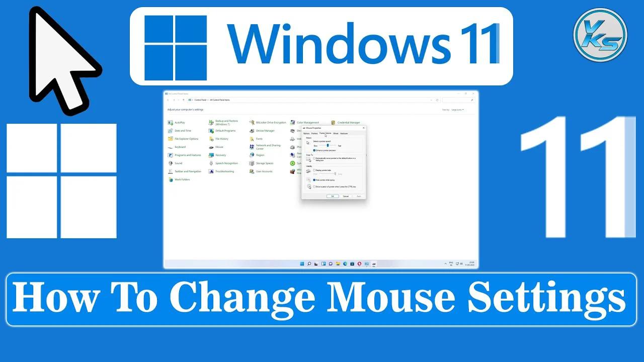 How To Change Mouse Settings in Windows 11 | Windows 11 Me Mouse ...