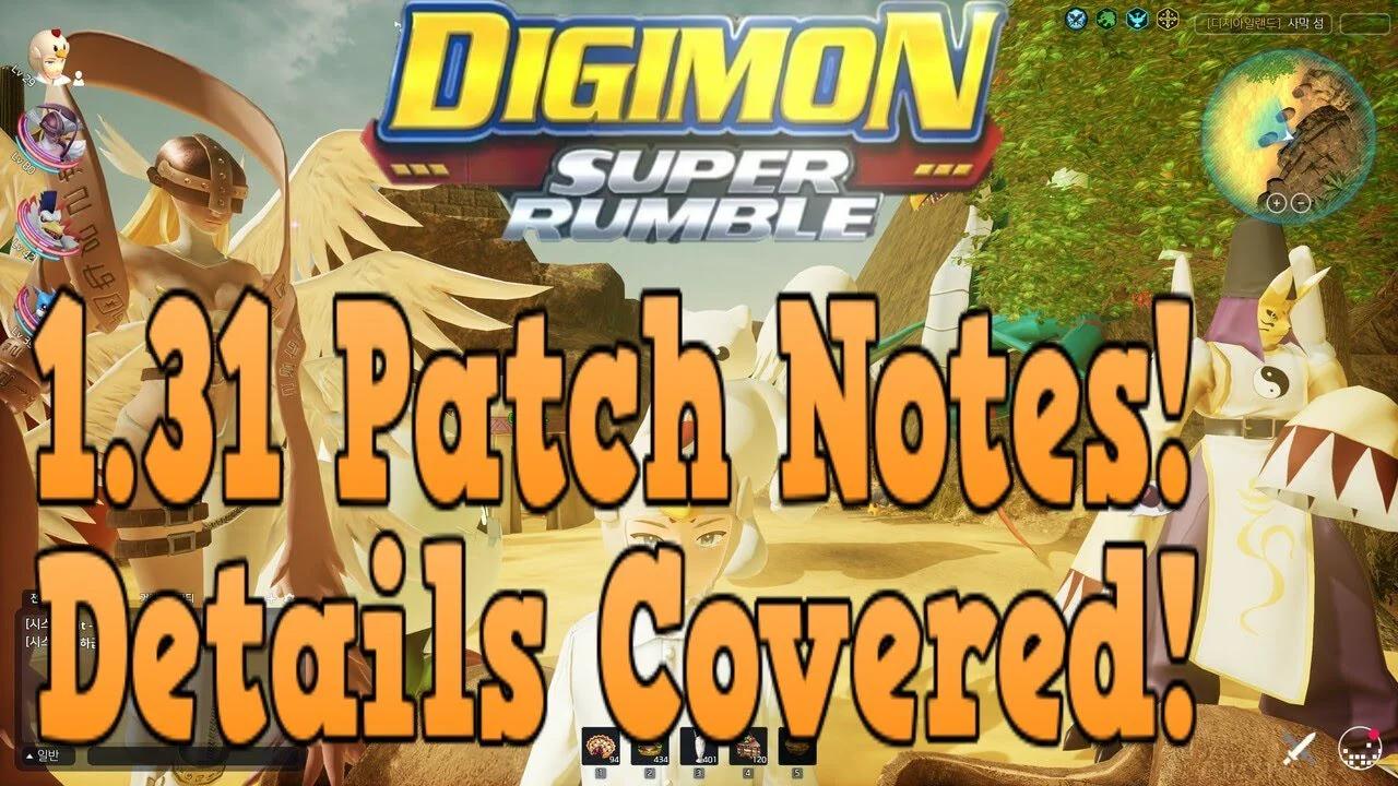 Digimon Super Rumble Patch 1 31 Notes Some Of These Changes Are ...