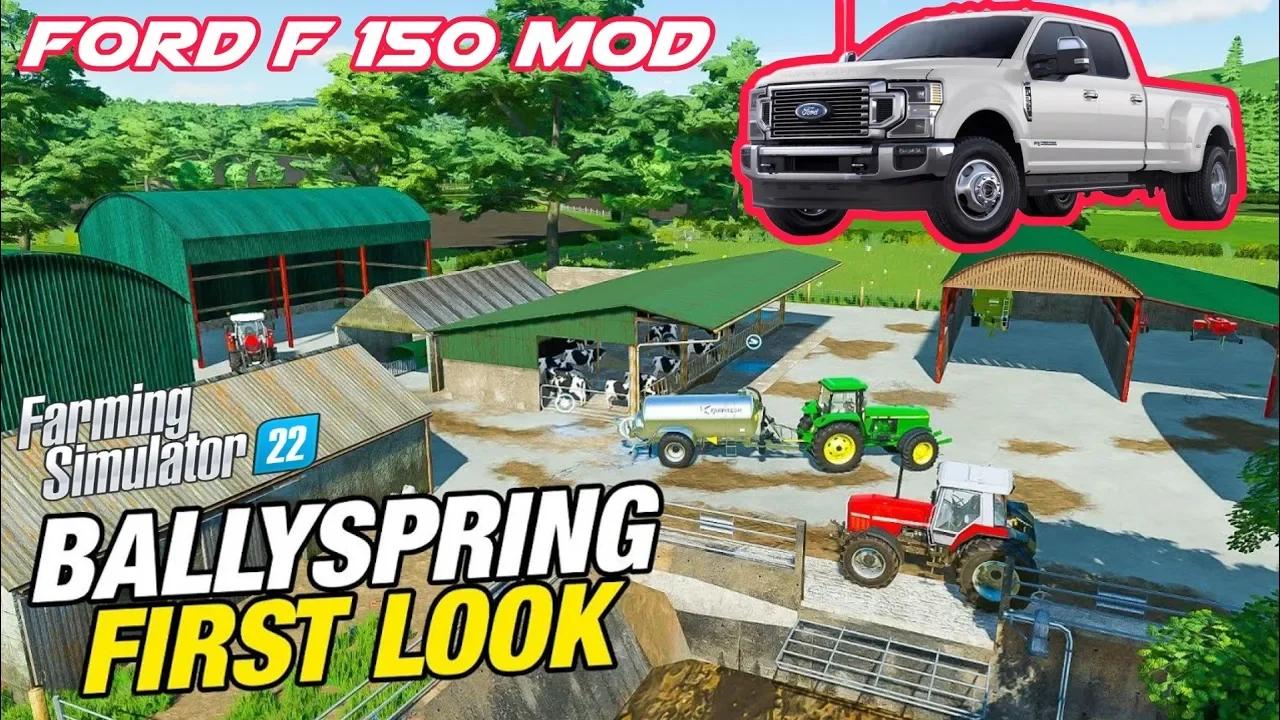 Fs22 Ford F 150 & Bally Springs Map Review | Farming Simulator 22