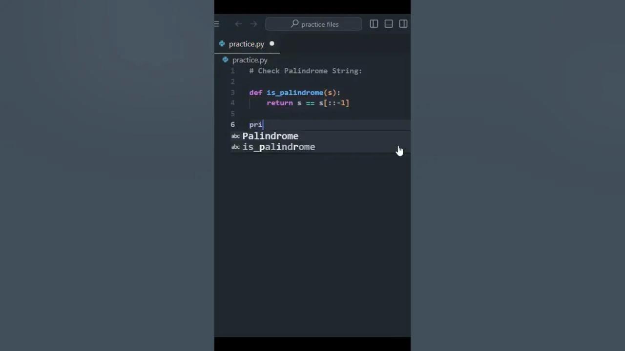 Check Palindrome String Python Pythonprogrammingcodinglearnpython 2835