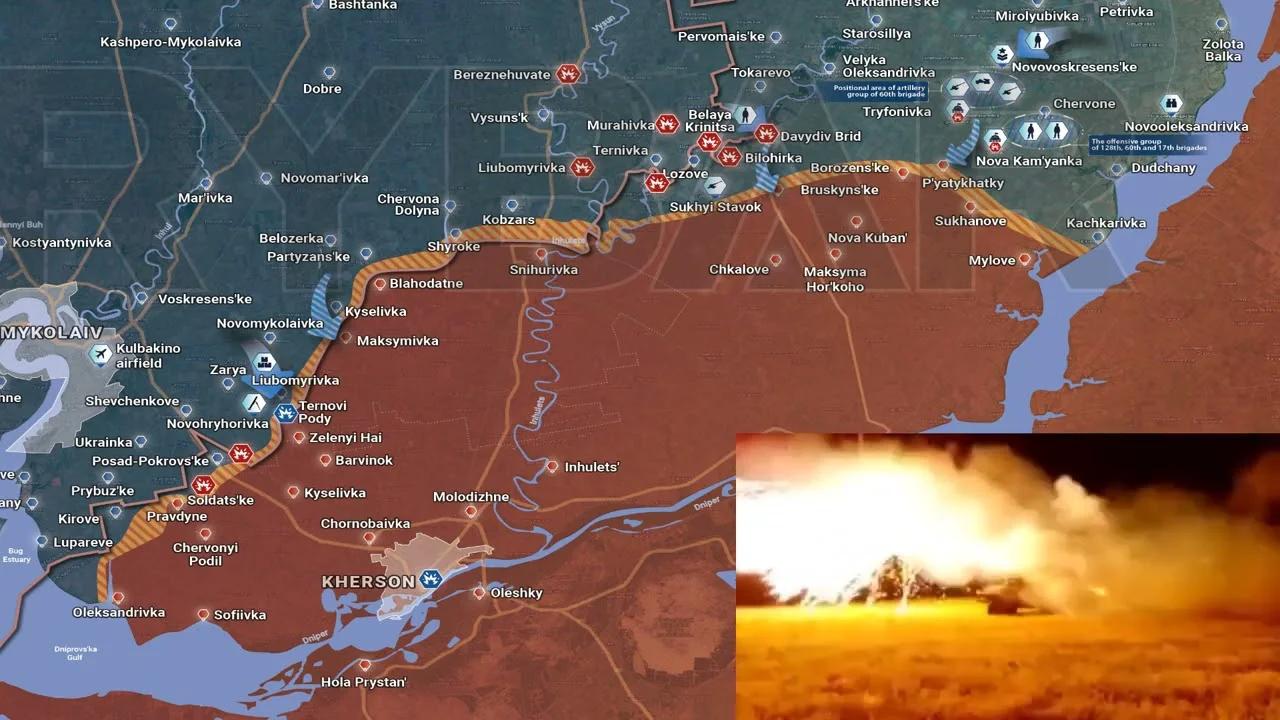 Ukraine War Update as of Oct 6, Rybar War Map Nikolaev-Berislav