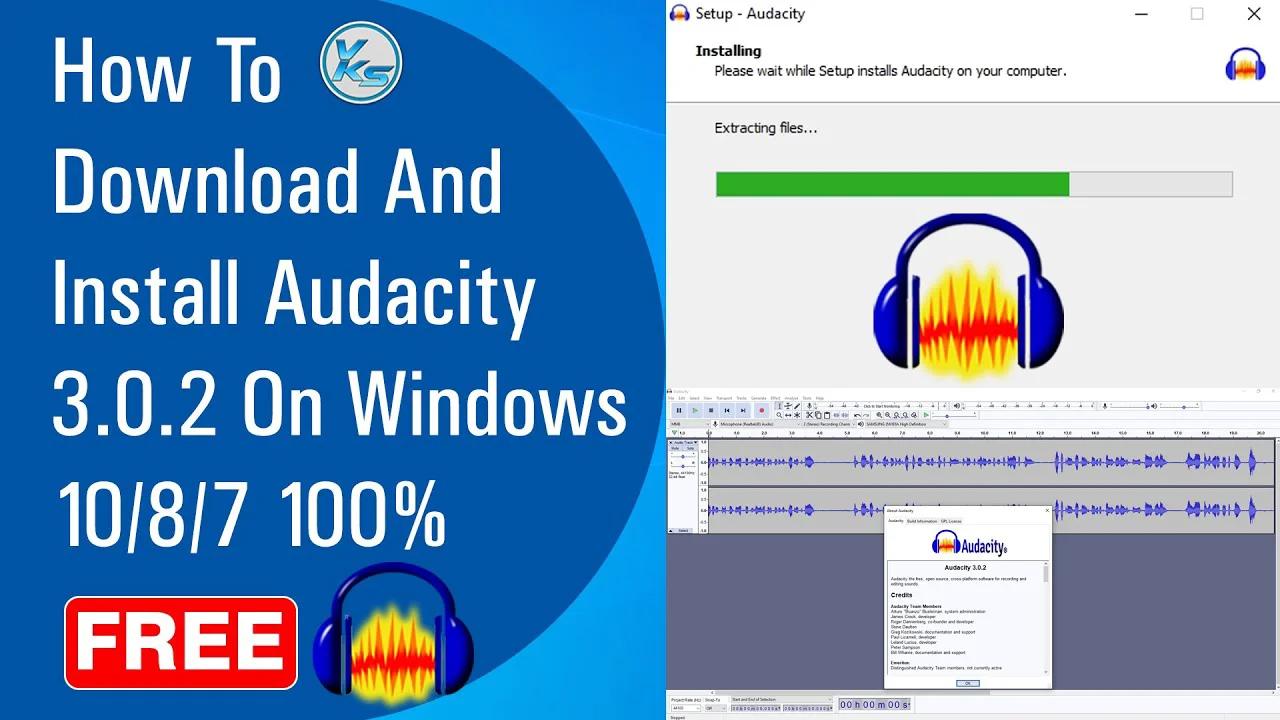 How To Download And Install Audacity 3.0.2 On Windows 10/8/7 100% Free ...