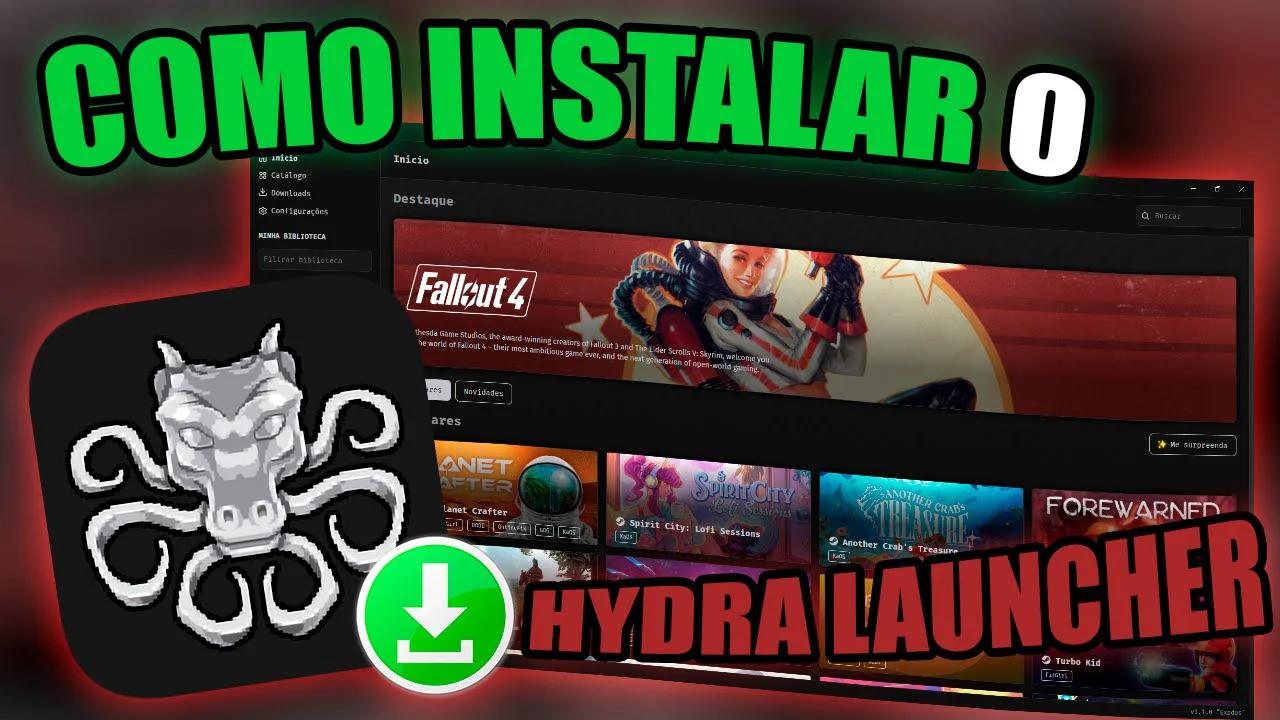 Como baixar e instalar o HYDRA LAUNCHER - Rápido e Fácil!