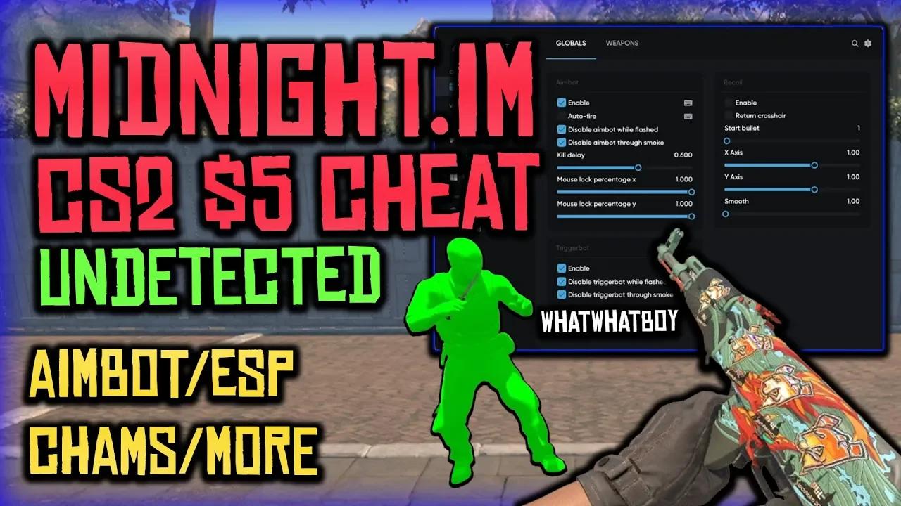 Midnight.im CS2 [BEST $5 CS2 CHEAT] 🫨 CHAMS/SKIN CHANGER/AIMBOT/ESP/SEMI RAGE