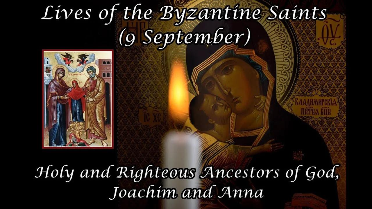 Byzantine Saints: Holy and Righteous Ancestors of God, Joachim and Anna ...