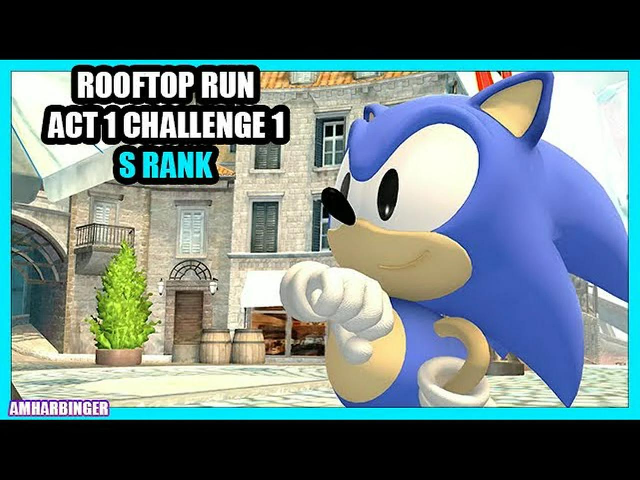 Sonic X Shadow Generations Rooftop Run Act 1 Challenge 1 S Rank Guide