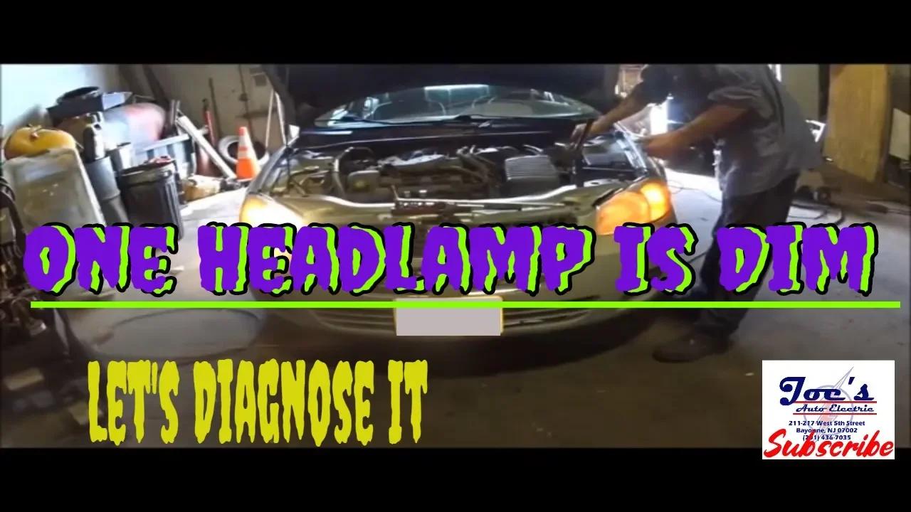 How to Check a Dim Head Light on MOST Vehicles