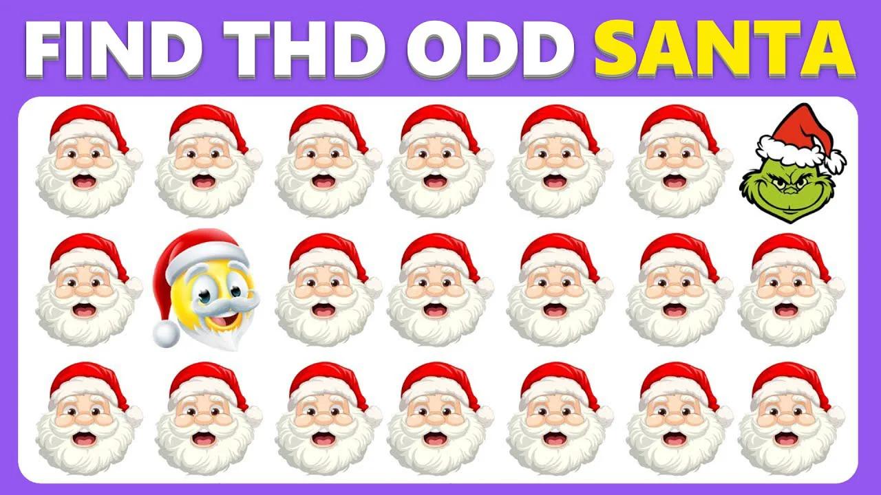 Find the ODD One Out - Christmas Edition🎄🎅| Easy, Medium, Hard Levels
