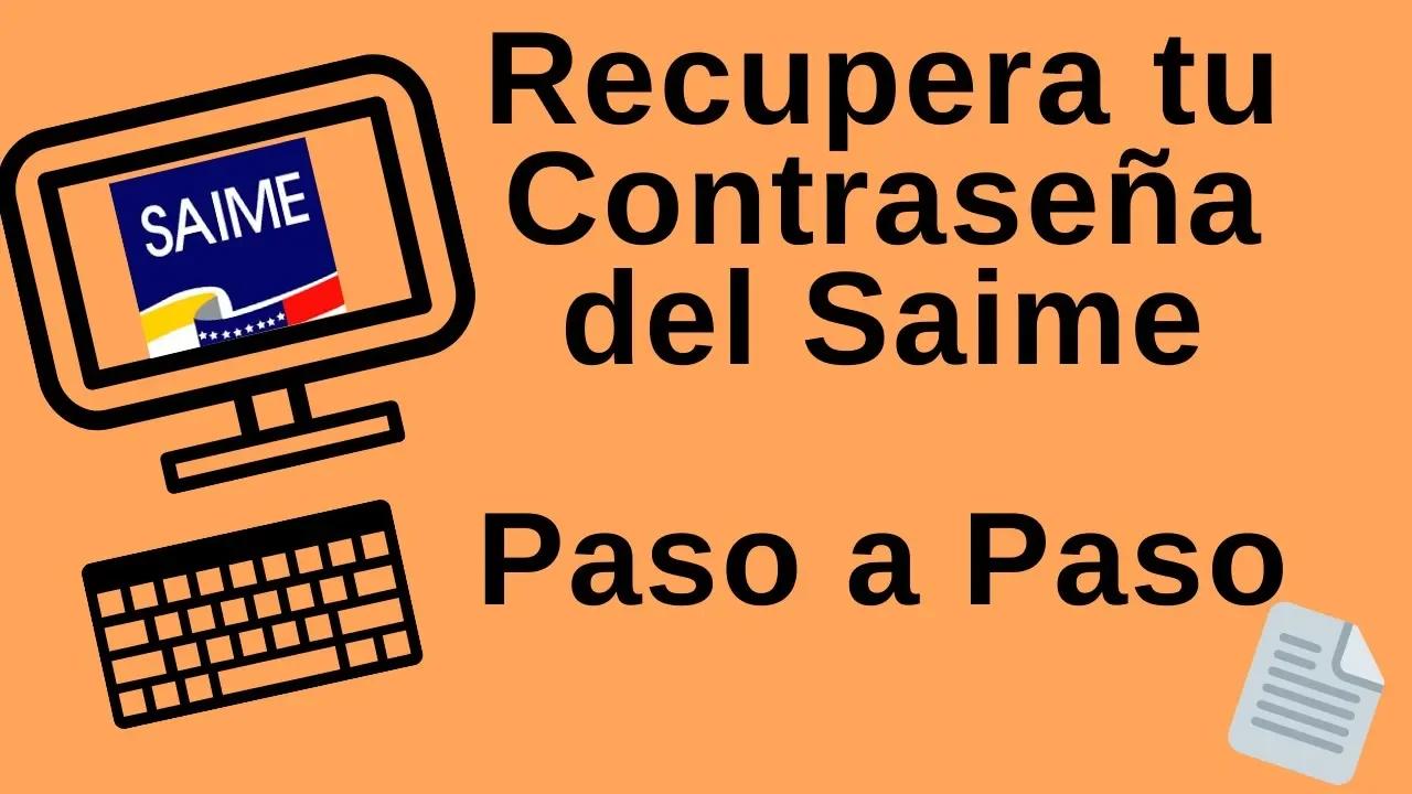 Cómo recuperar o cambiar CONTRASEÑA o CLAVE del SAIME, olvidó su contraseña. CARALBERZ. 2020. Abril.