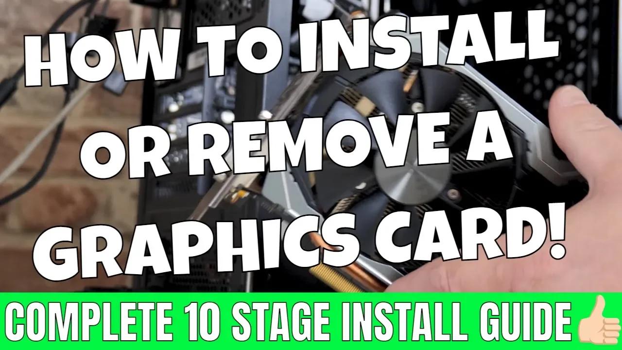 How To Install A Graphics Card & Remove Drivers AMD Or Nvidia DDU ...