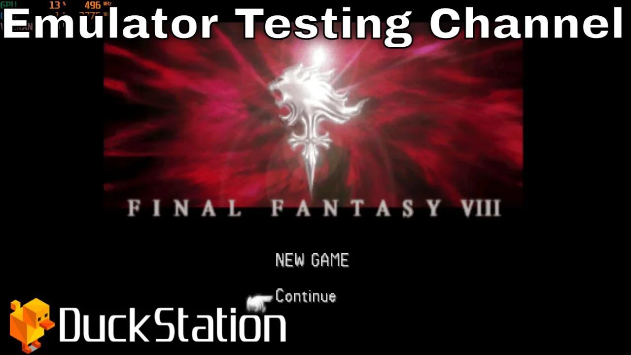 Final Fantasy 8 4k | DuckStation 0.1-4599 | Playstation Emulator