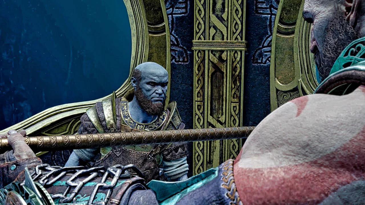 Kratos Shows Brok Respect & Kneels Scene - God of War 5 Ragnarok PS5 ...