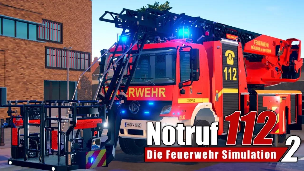 NOTRUF 2: Die DREHLEITER in Aktion | Notruf 112 Die Feuerwehrsimulation ...
