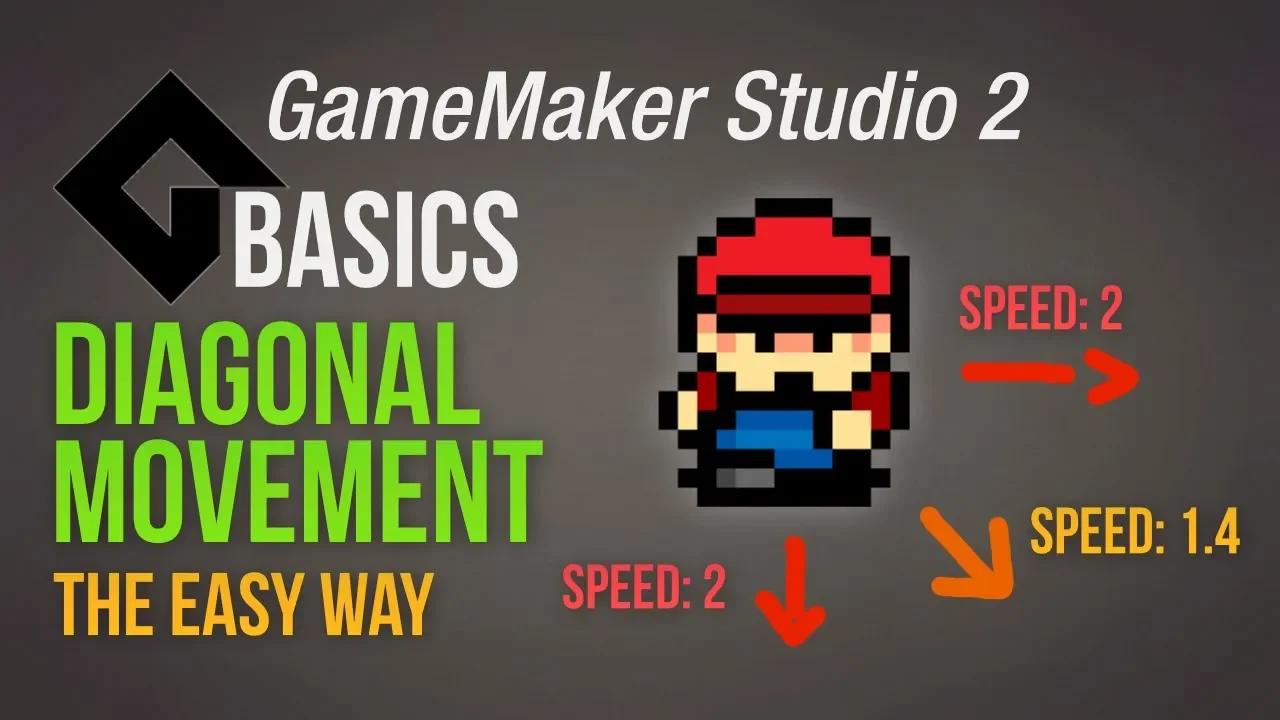 How to move diagonal correctly [Game Maker Studio 2 | Basics]