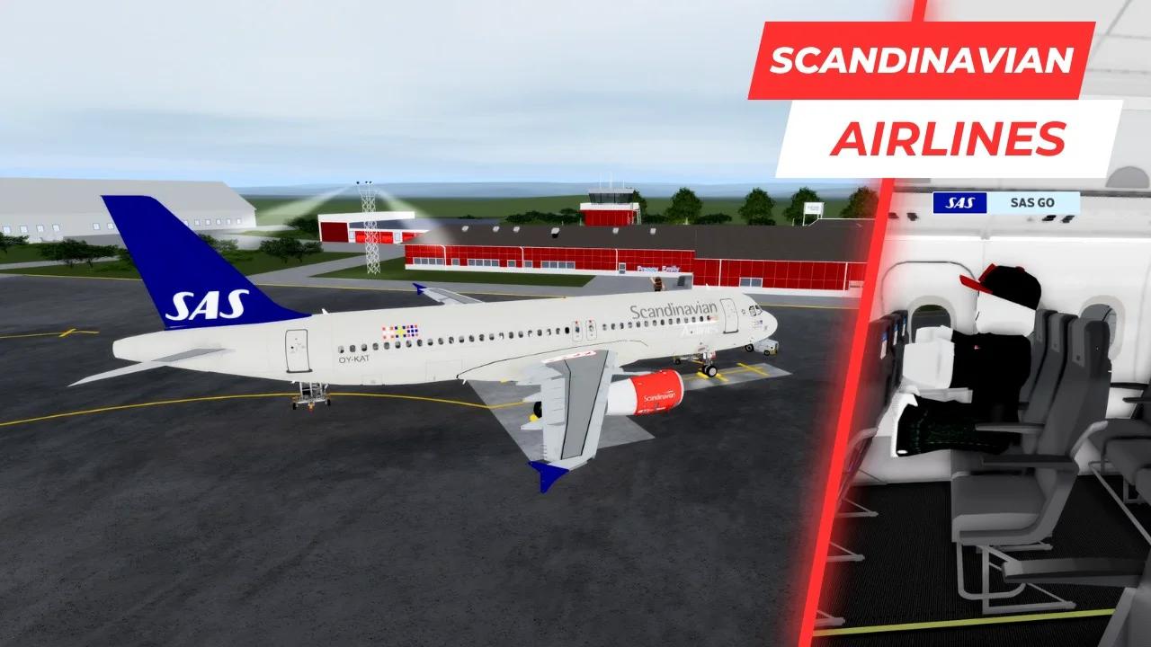 ROBLOX Airline Flight Review | Scandinavian Airlines | Airbus A320 ...