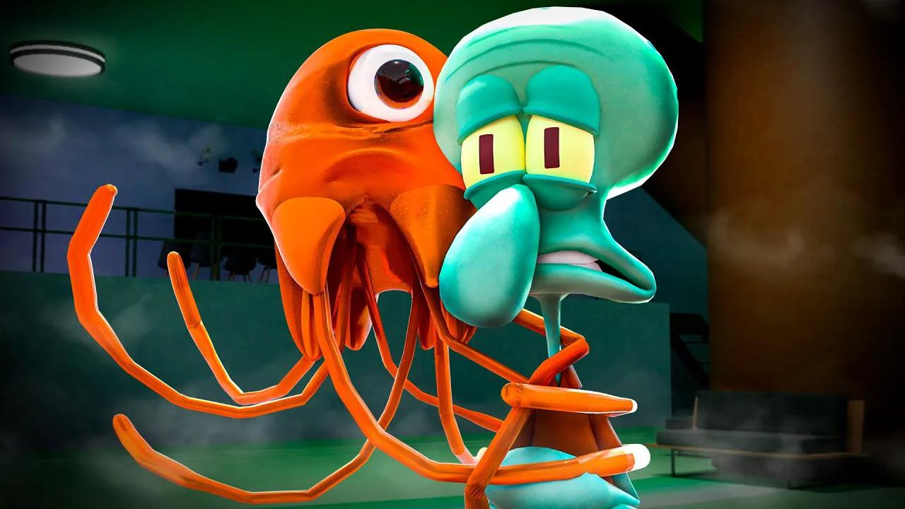 Can Squidward SURVIVE Garten of BanBan 3?! (STINGER FLYNN SAD STORY!)