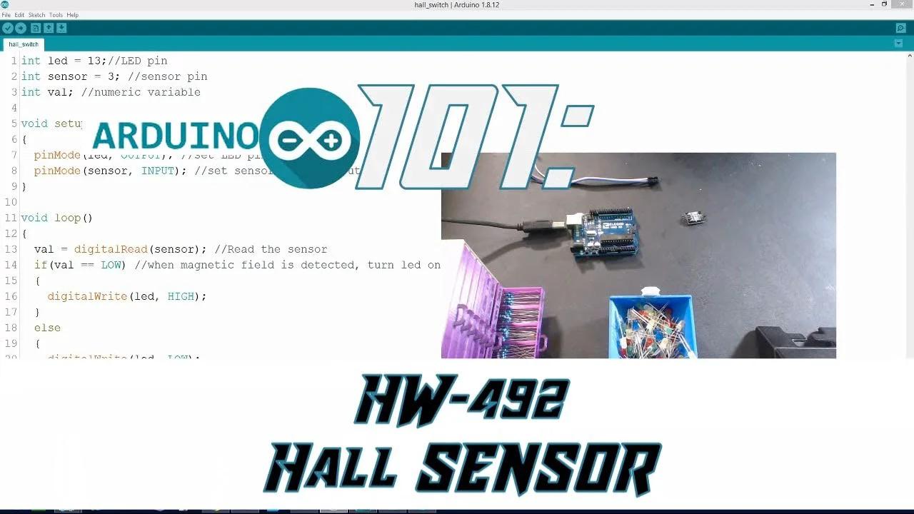 HW 492 Hall Magnetic Field Sensor Arduino for beginners Sensors