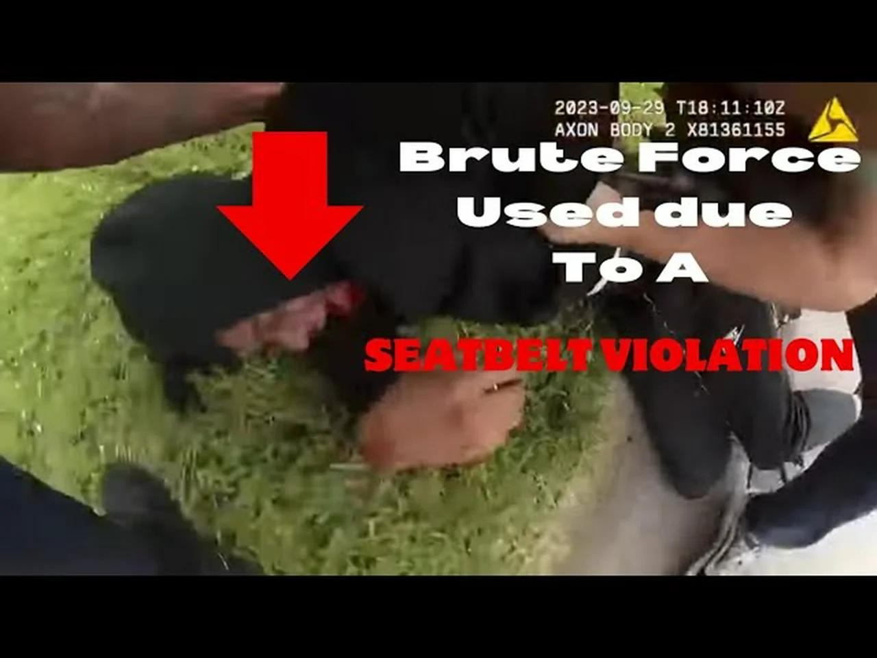 Cops Use Brute Force On A Black Man Due To A SEATBELT VIOLATION ...