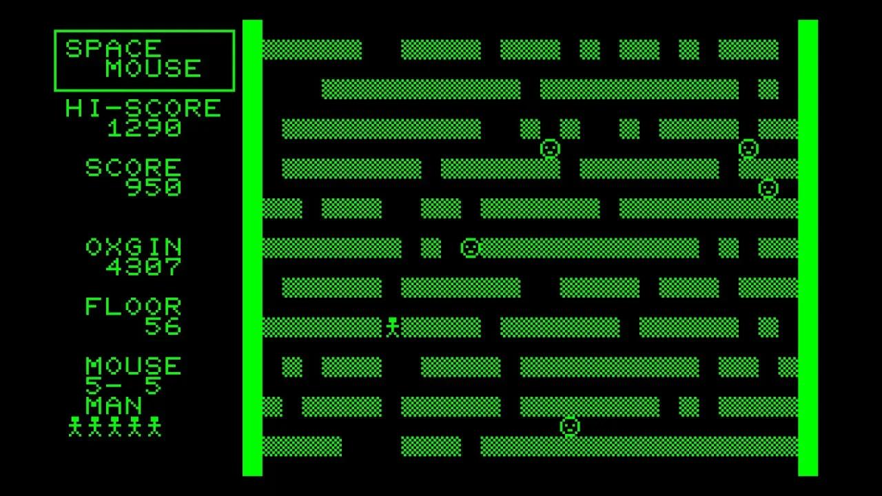 Sharp MZ-80A Game: Space Mouse (1983)