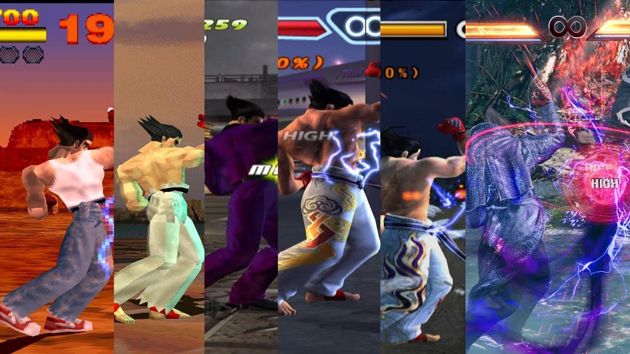 Evolution of EWGF from Tekken to Tekken 8 Kazuya Mishima Special