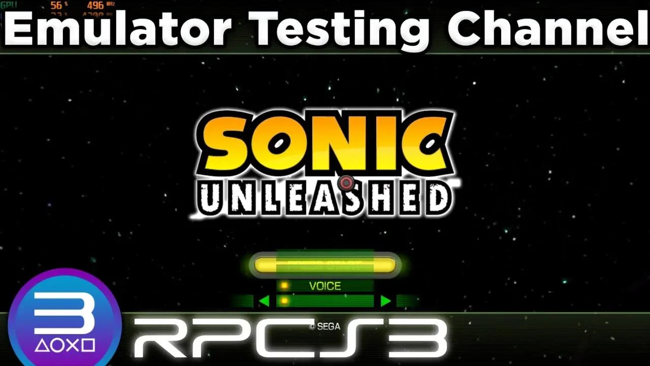 Sonic Unleashed 4k | RPCS3 0.1.8 | PS3 Emulator