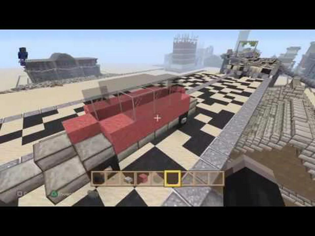 How to build the fallout 4 station wagon in minecraft