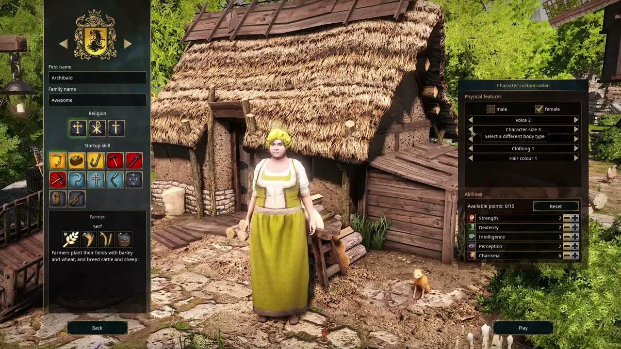 The Guild 3 Gameplay a medieval Life Sim Game