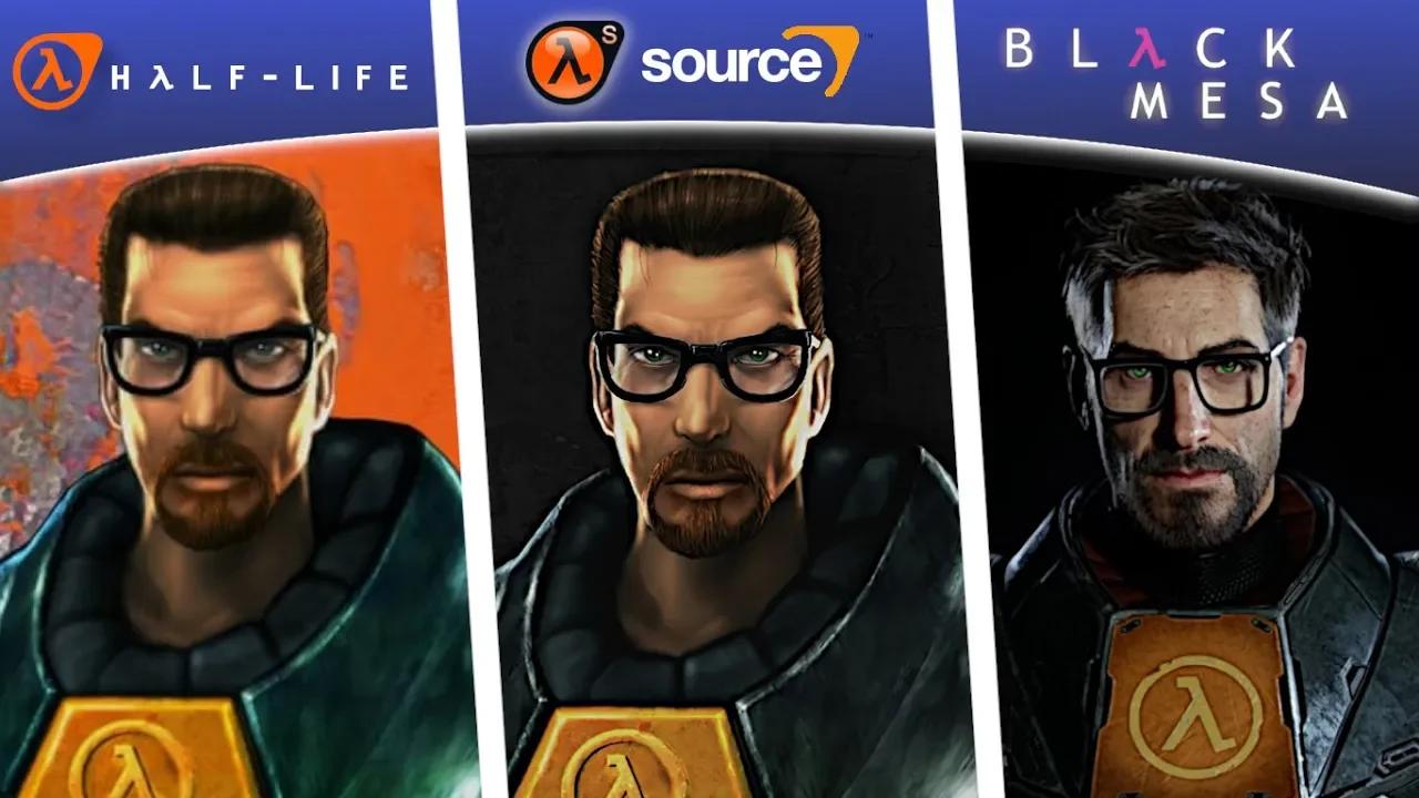 Half-life vs Half-life Source vs Black Mesa Comparison | Part One - Interiors