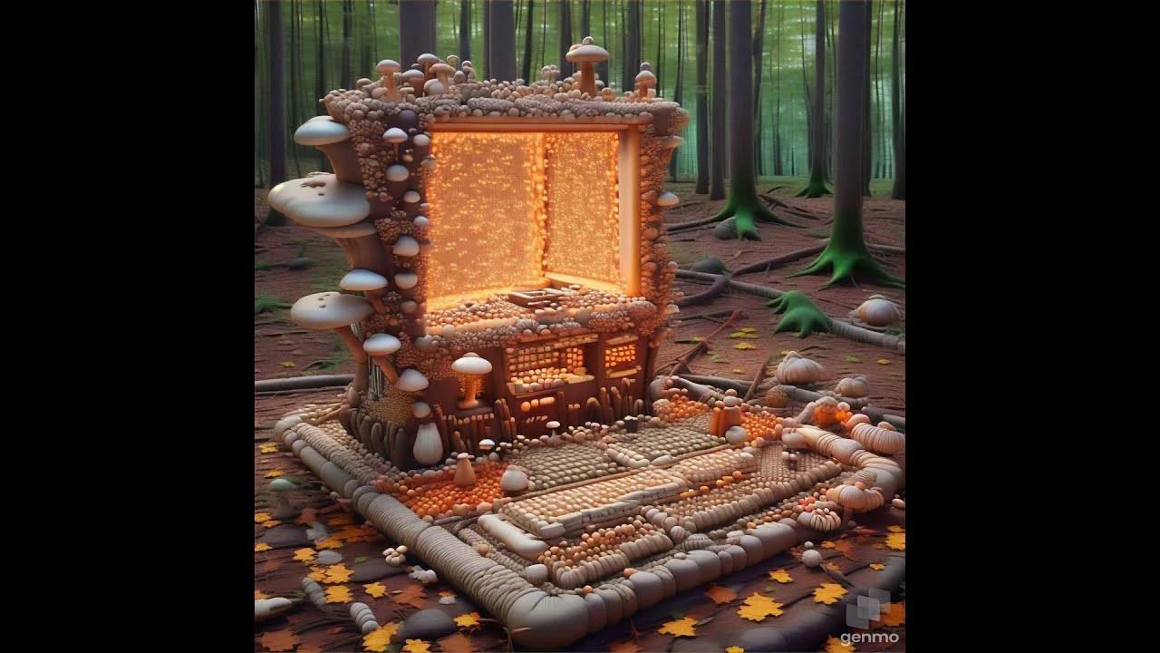 🍄 Mushroom Magic: Crafting a Computer from Fungi 🖥️ #animation # ...