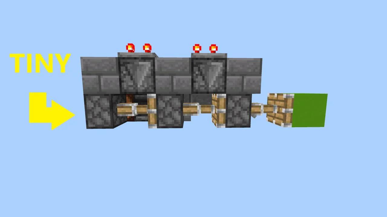 Tiny Triple Piston Extender For Minecraft Bedrock
